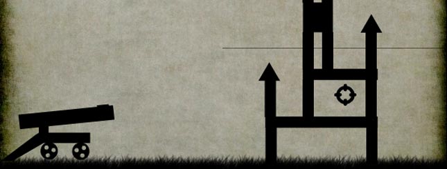 Atire contra construções em Old Cannon, um webgame simples e divertido ...