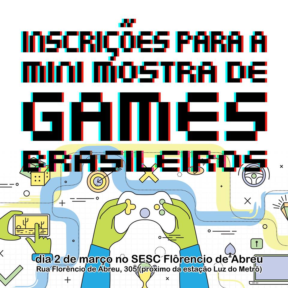 Vortex Game Studio organiza mini mostra de games nacionais no SESC Florêncio de Abreu